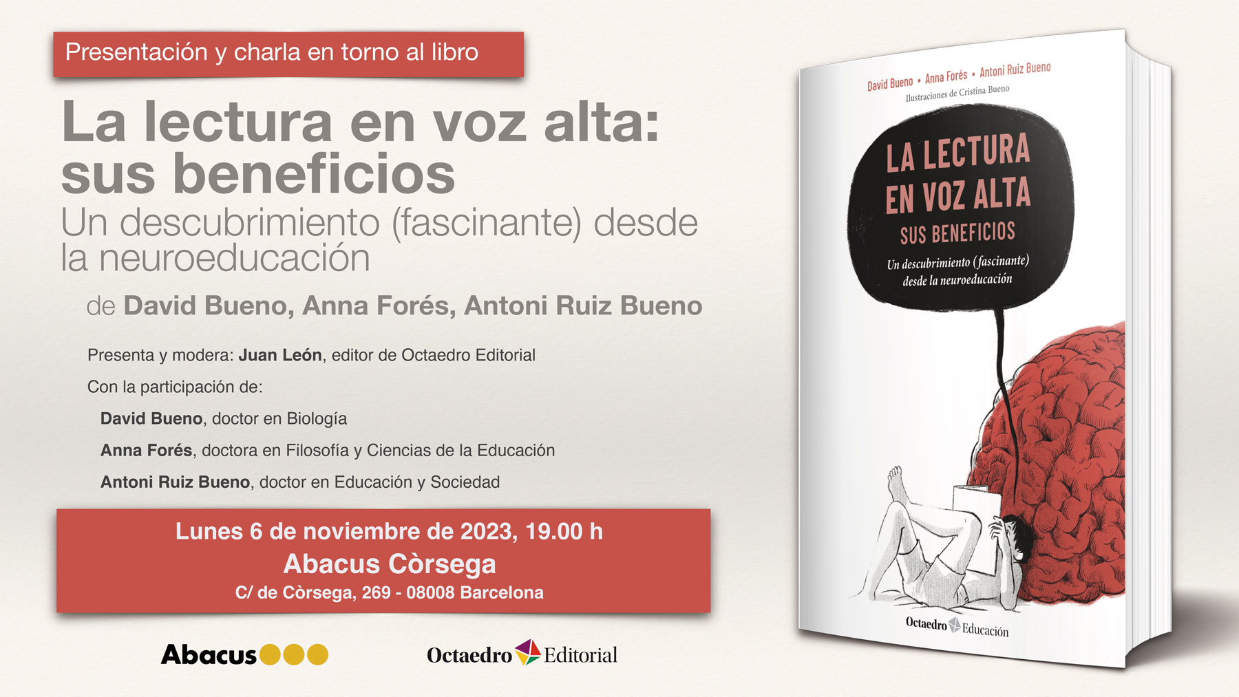 Presentación y charla en torno al libro: La lectura en voz alta: sus ...